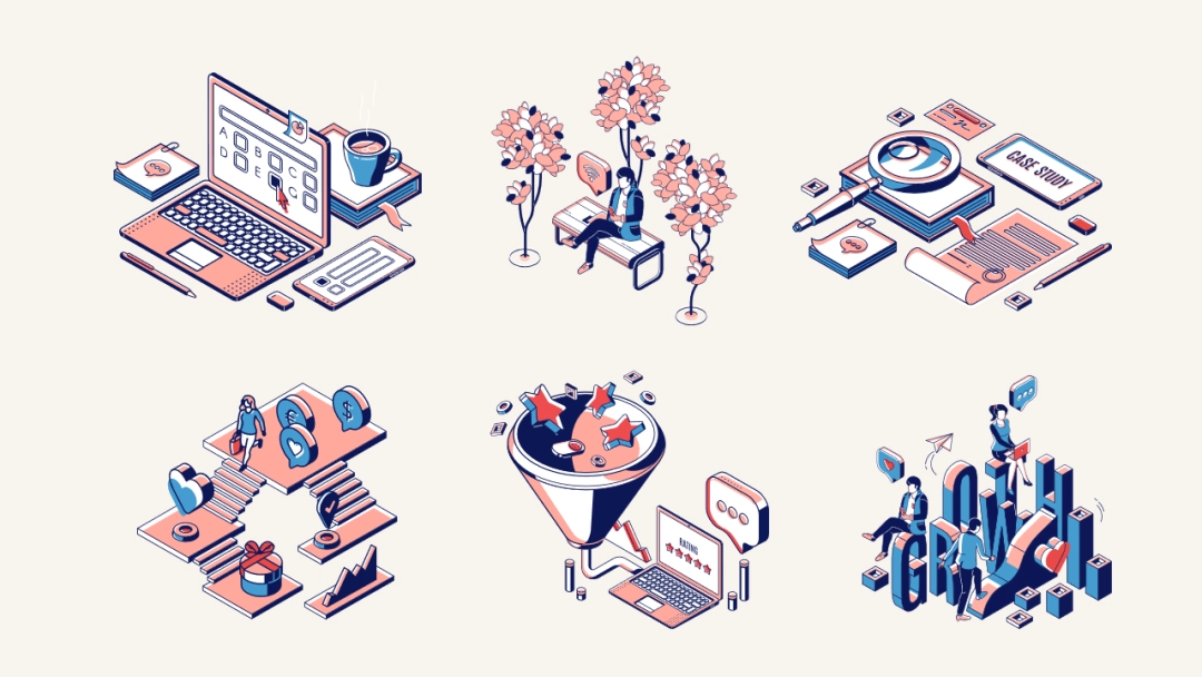 这波矢量复古插画，用在PPT里哪怕不打字都好看~（精选PPT素材） - PPT世界