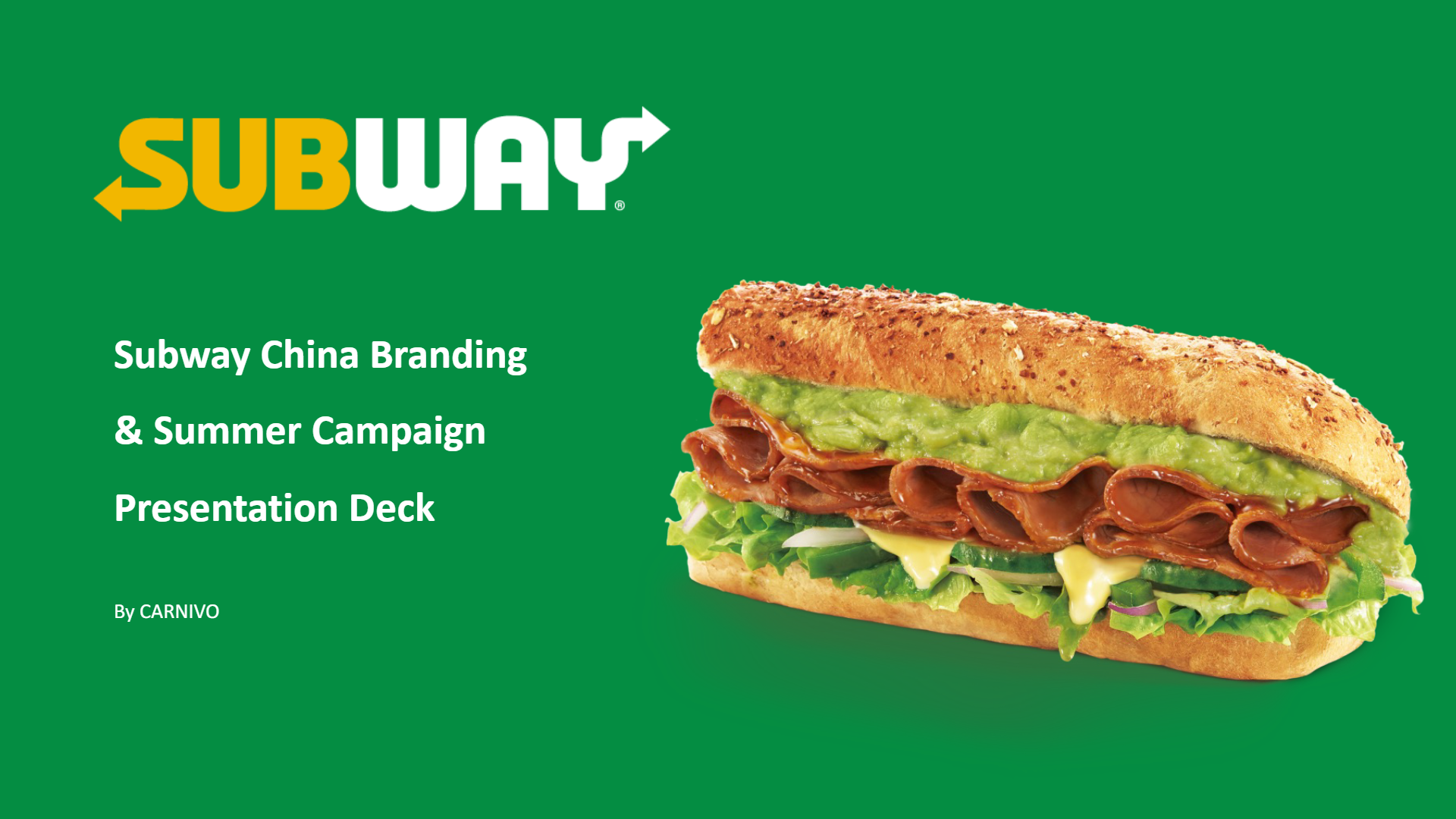 Subway China Branding - PPT世界官网